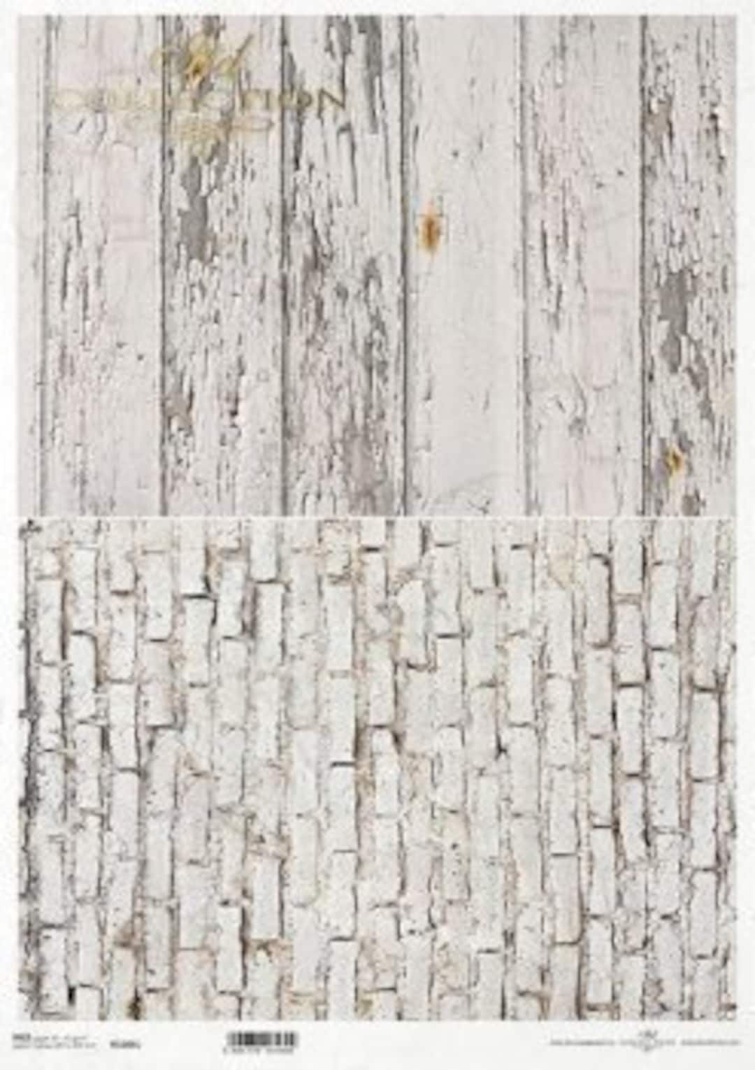 Rice Paper for Decoupage, Single A3 Sheet, Bricks & Cracked Paint ...
