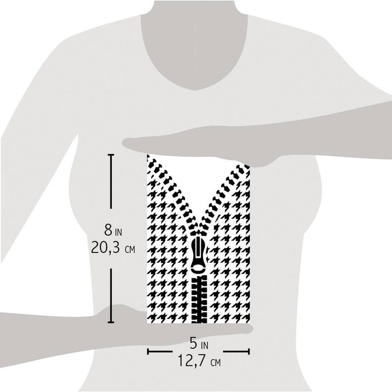 Stencil for Crafts, Open Zip Stencil by Ciao Bella, Stencil Art, Mixed ...