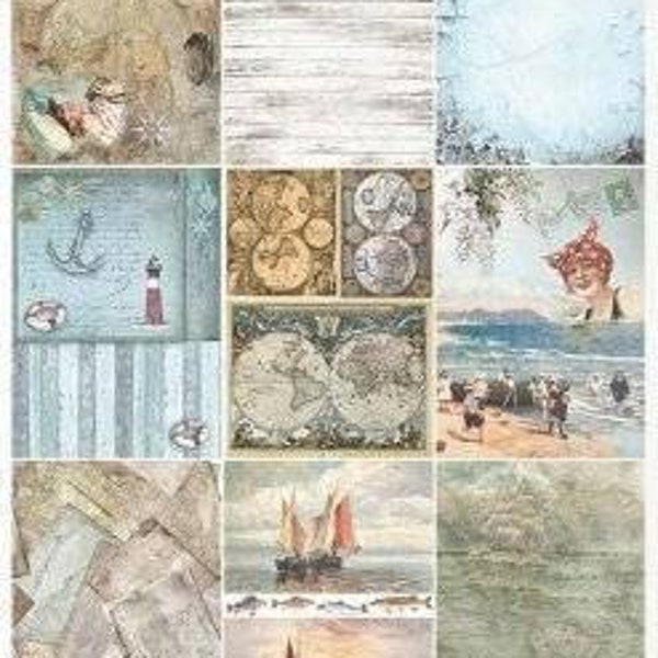 Nautical Rice Paper - Etsy