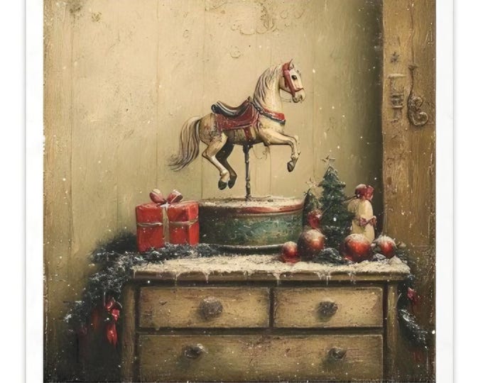 Mini Rice Paper, Single Small Sheet, Vintage Musical Box, Horse, Toys ...