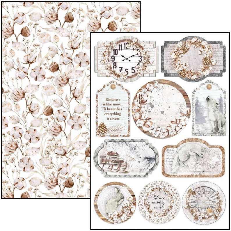 Scrapbook Paper Set A4 Size X 9 Double Sided Sheets - Etsy