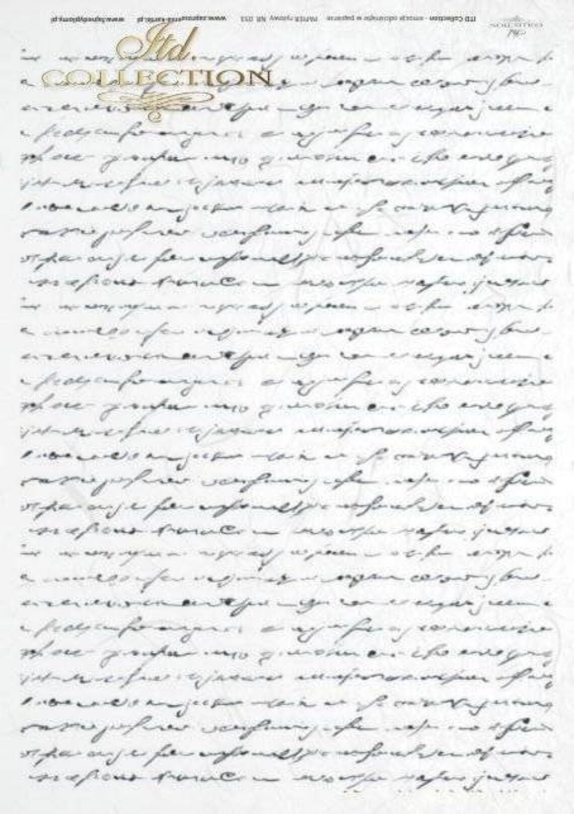 Rice Paper for Decoupage, Single A4 Sheet, All-over Calligraphy, Script ...