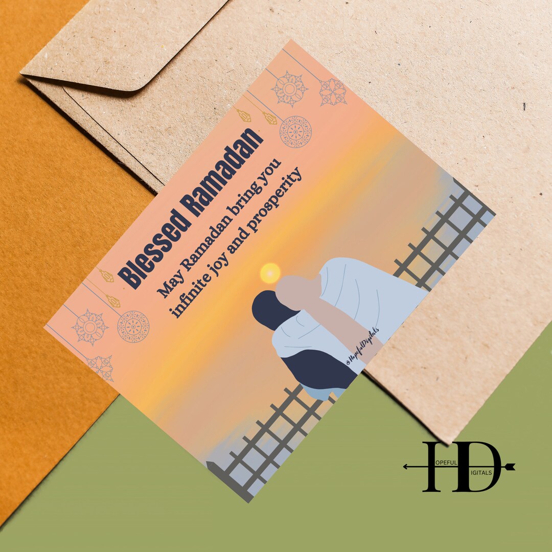 Ramadan Card, Digital Ramadan Card , Printable Ramadan Card , Card ...