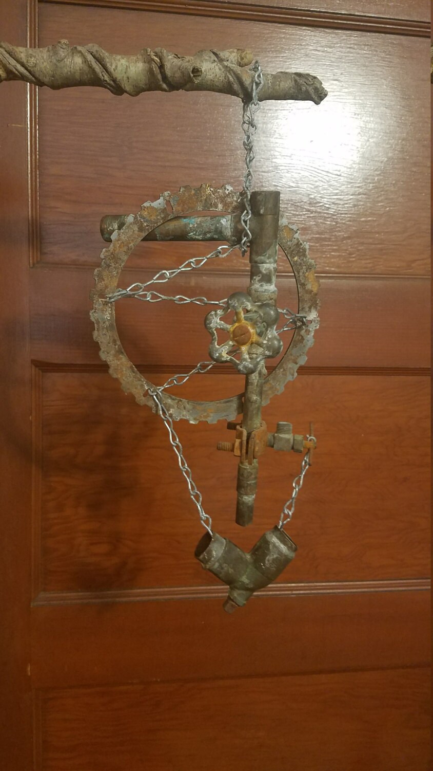 Industrial Valve and Gear Sculpture - Etsy