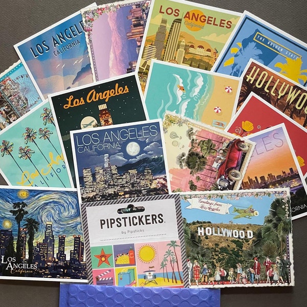 Los Angeles Postcard - Etsy