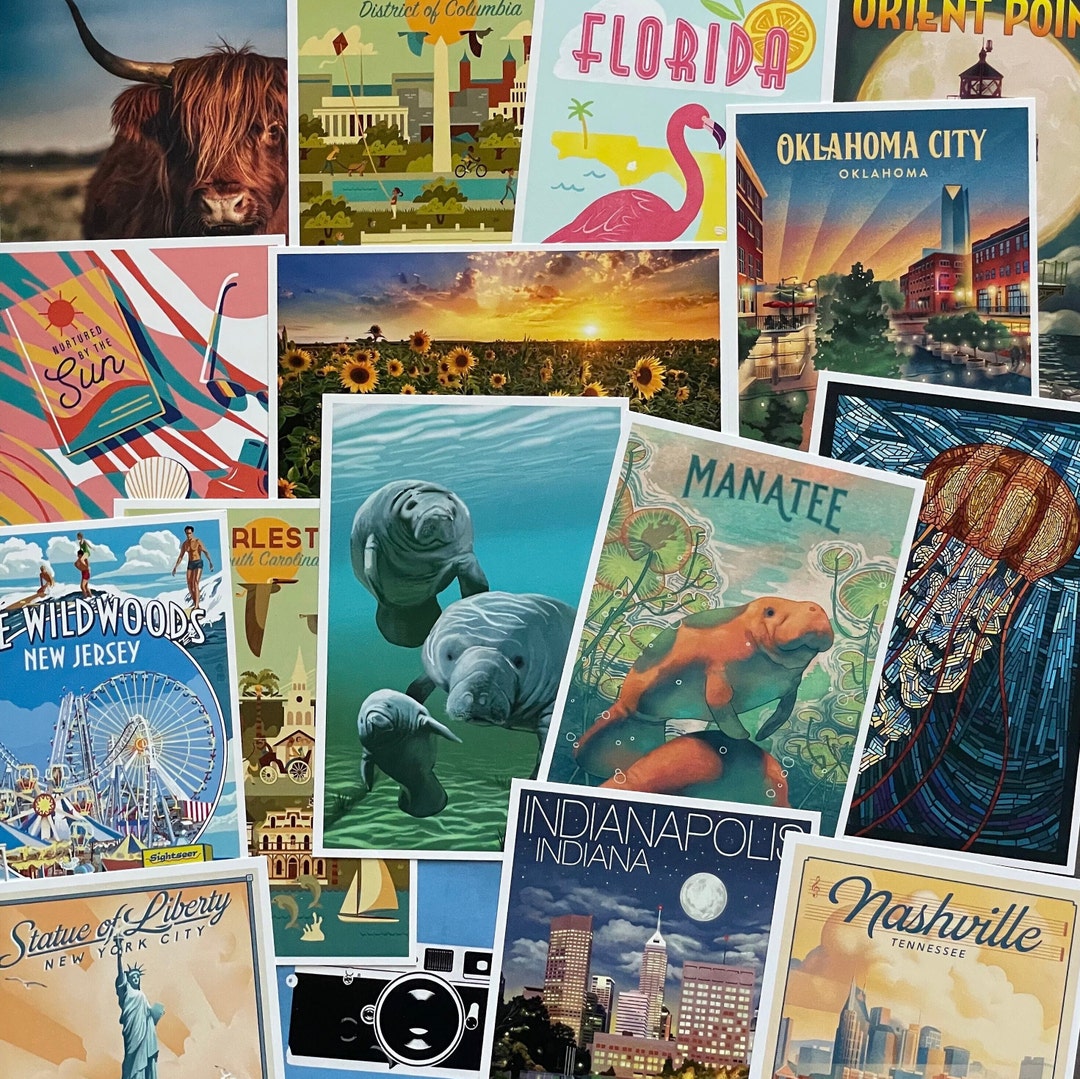 Custom Lantern Press Postcard Bundles - Etsy