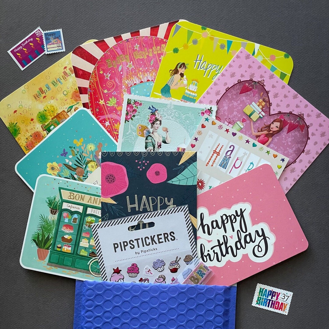 Happy Birthday Postal Pack - Mix of Premium Birthday Postcards ...