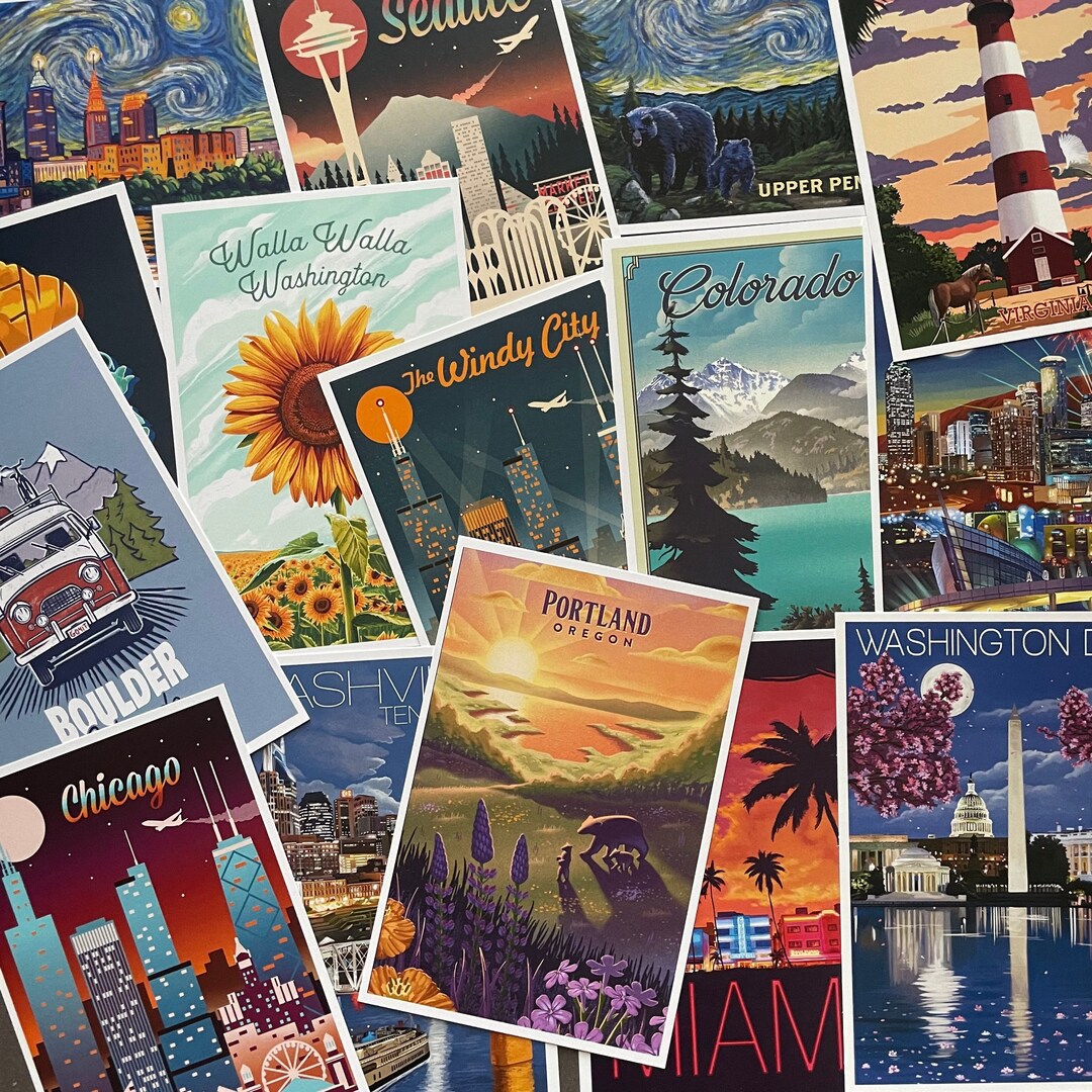 Custom Lantern Press Postcard Bundles - Etsy