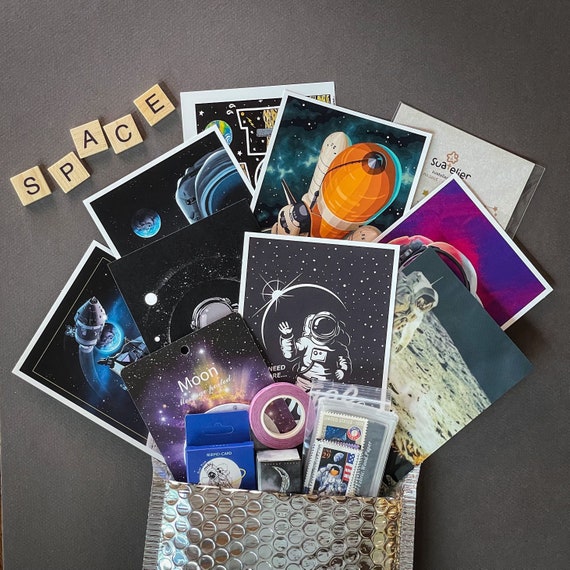 I Need Space Postal Box Full of Space Postcards Vintage - Etsy