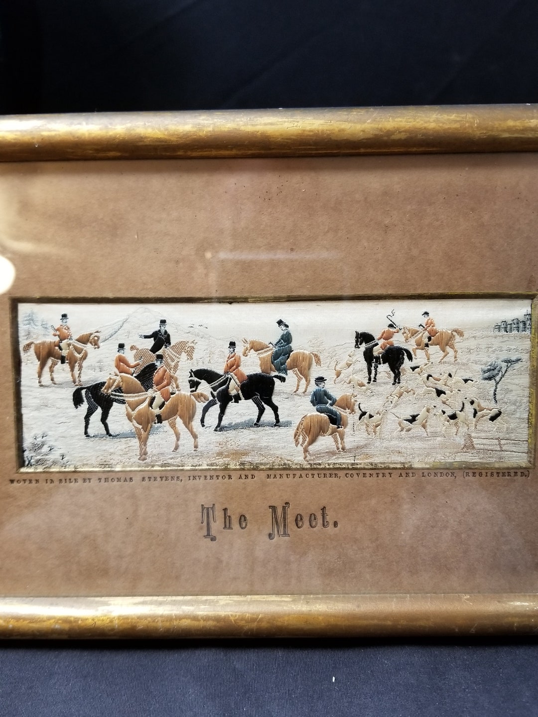 Horse Racing Fox Hunting Stevengraph Pure Silk Woven Picture - Etsy