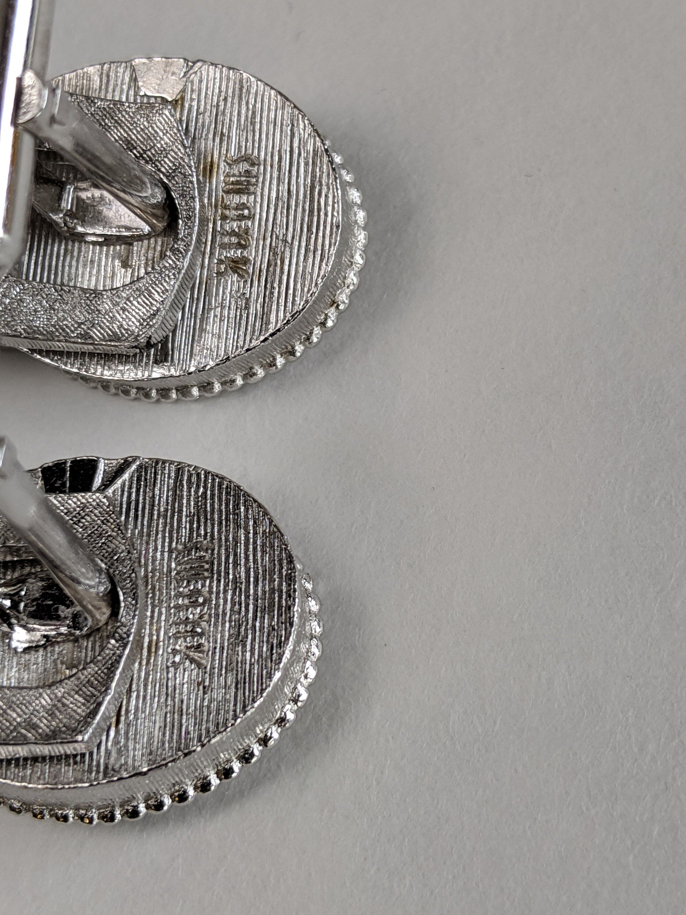 Vintage Swank Mesh/rhinestone Cufflinks | Etsy