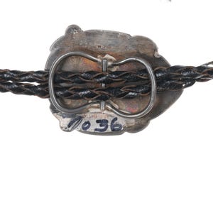 Chief Wolf Robe Hunt 1905-1977 Acoma Silver Bolo Tie With Turquoise ...