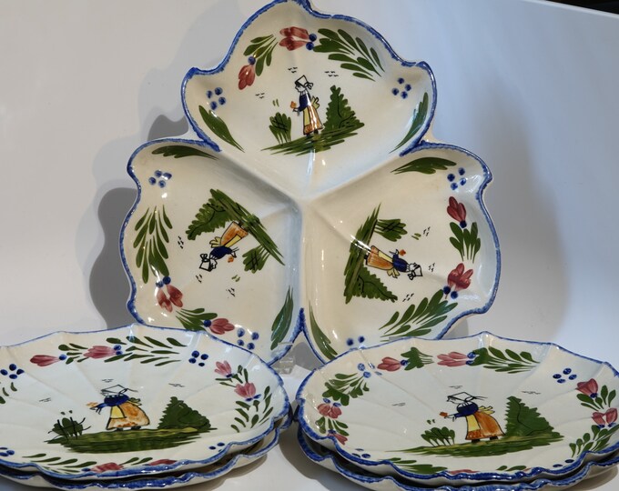 1940's Blue Ridge French Peasant China Hand Painted Porcelain Southern ...