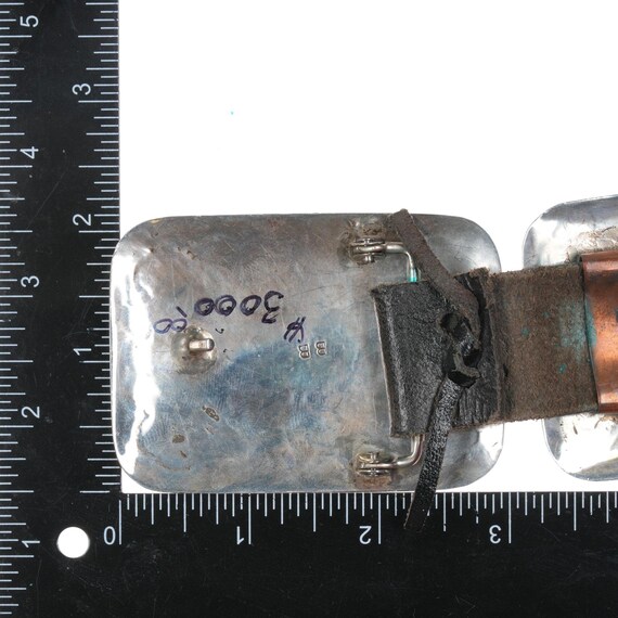 1970's Benjamin Becenti Navajo Sterling multistone in… - Gem