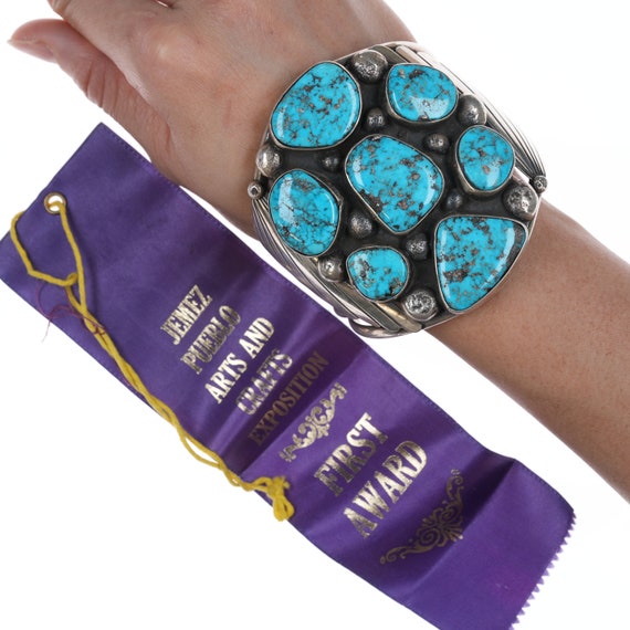 6 7/8" Jerry Roan Navajo 1975 First Prize winning cuf… - Gem