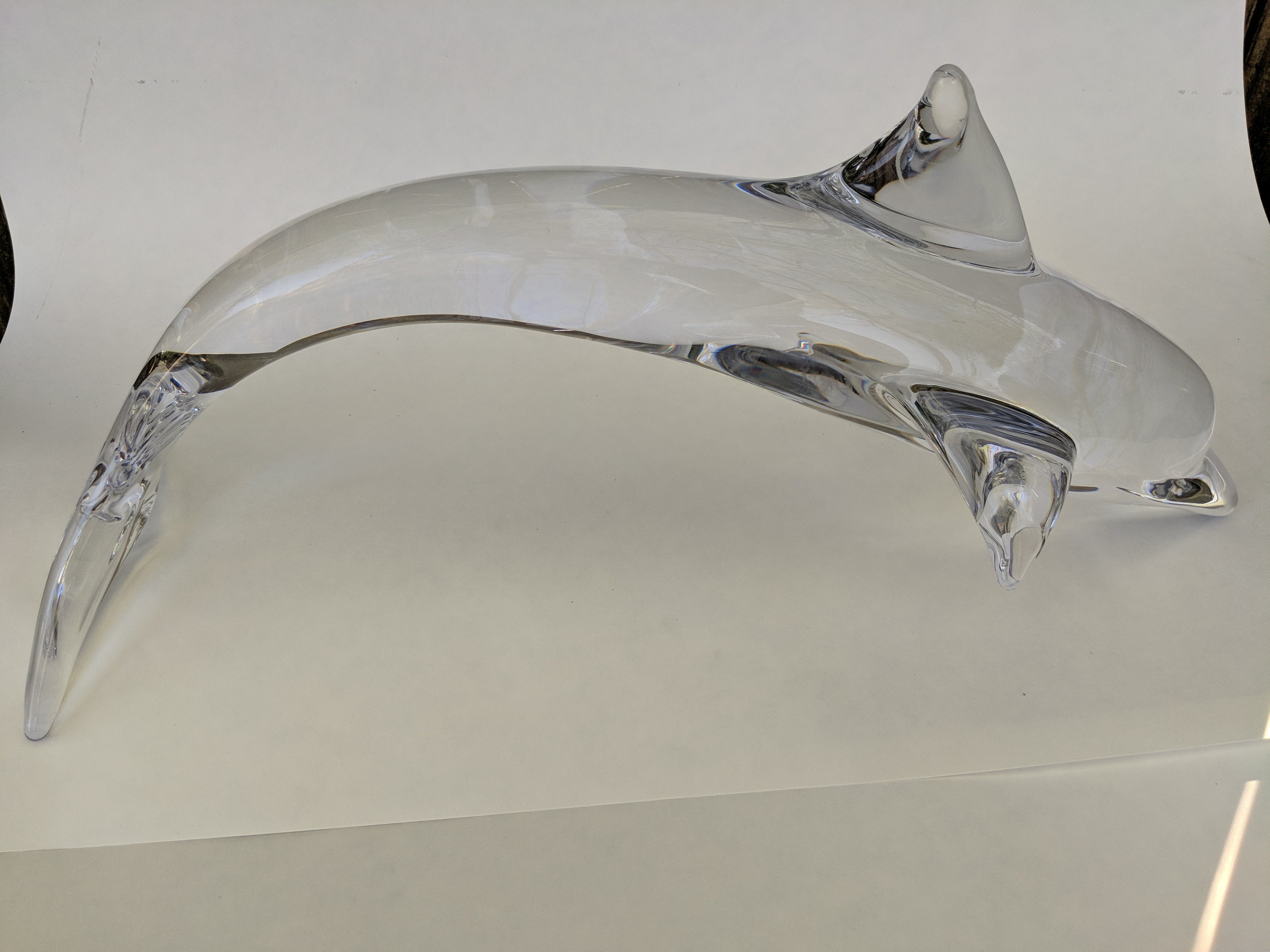 20 Daum French Crystal Dolphin Sculpture - Etsy