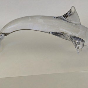 20 Daum French Crystal Dolphin Sculpture - Etsy