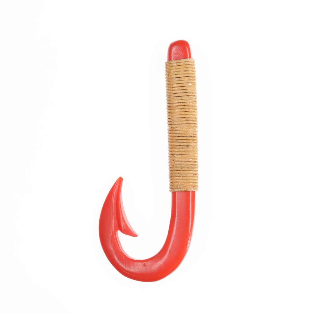 C1940's Early Plastic Fish Hook Brooch - Etsy