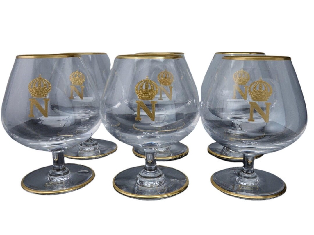6 French St Louis Napoleonic Brandy Snifters - Etsy