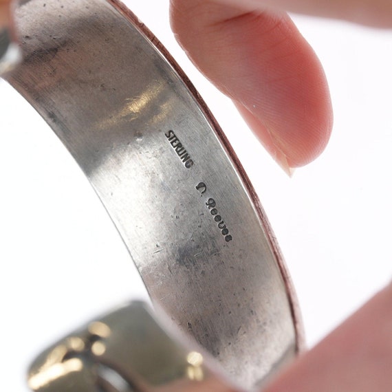 6.5" david reeves navajo sterling lapis, and spiny oy… - Gem