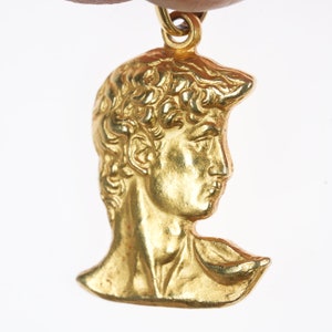 Vintage 18k Gold Statue of David Head Bust Charm /pendant - Etsy