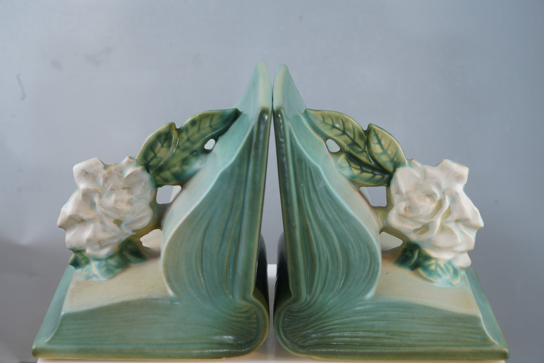 1940's Roseville American Art Pottery Bookends - Etsy