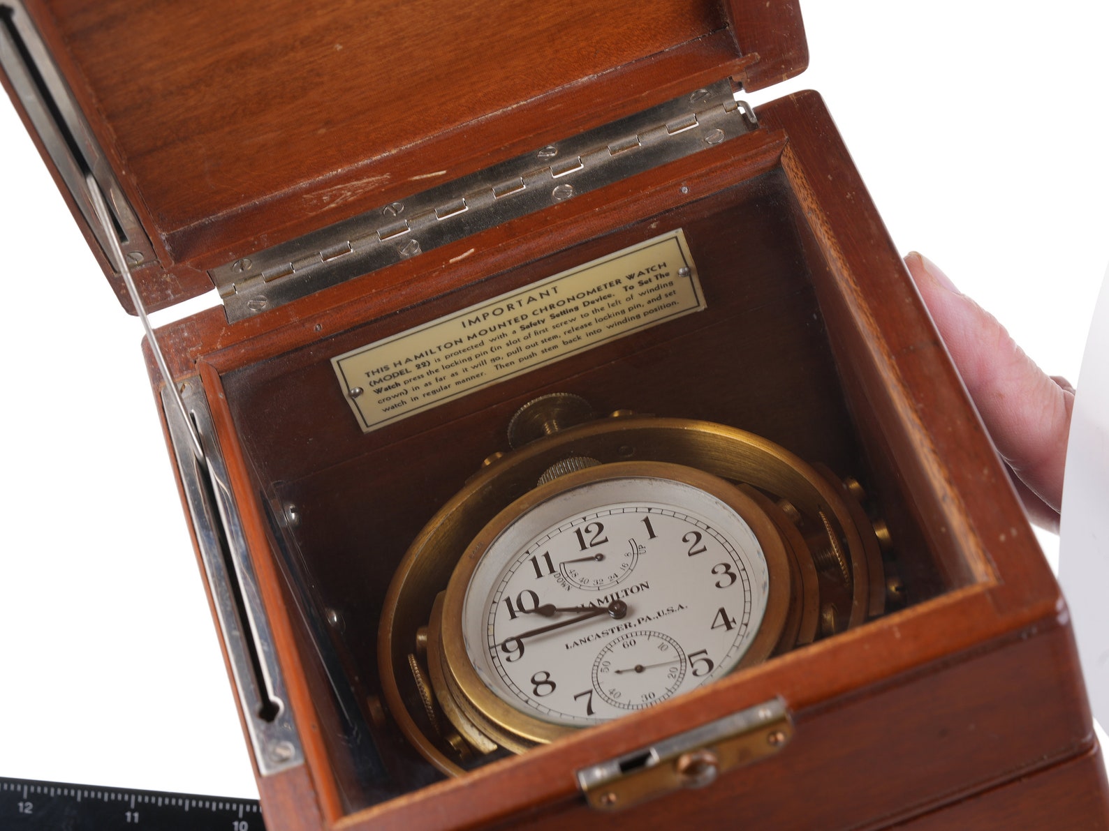 1942 US Navy WW2 Hamilton Ships Mounted Chronometer Watch - Etsy