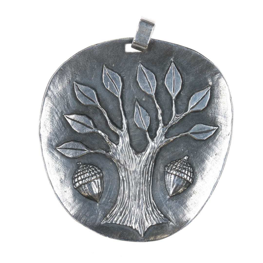 Huge Retired James Avery Oak Tree of Life Pendant - Etsy