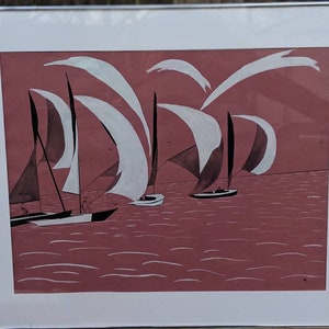 Boating to Windward Watercolor Amy Freeman Lee Listed Artist - Etsy