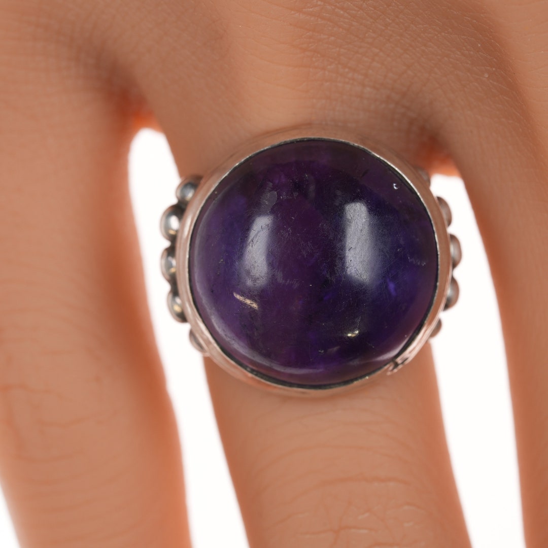 Sz6 William Spratling Silver Modernist Amethyst Ring - Etsy