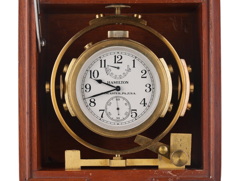 1942 US Navy WW2 Hamilton Ships Mounted Chronometer Watch - Etsy
