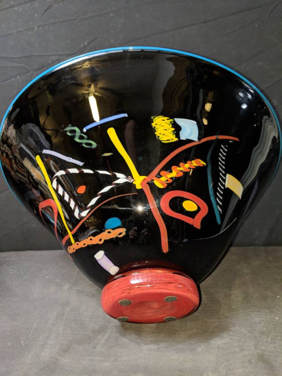 Pizzichillo & Gordon 15.5 Studio Art Glass Bowl - Etsy