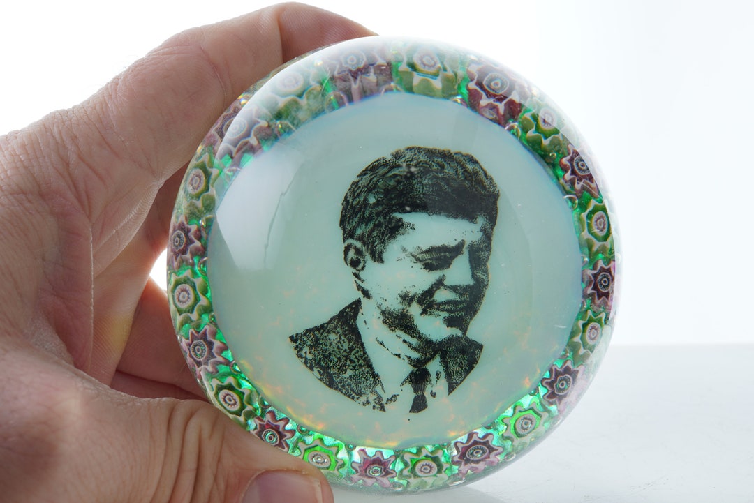 1960's Murano JFK Paperweight John F Kennedy President - Etsy