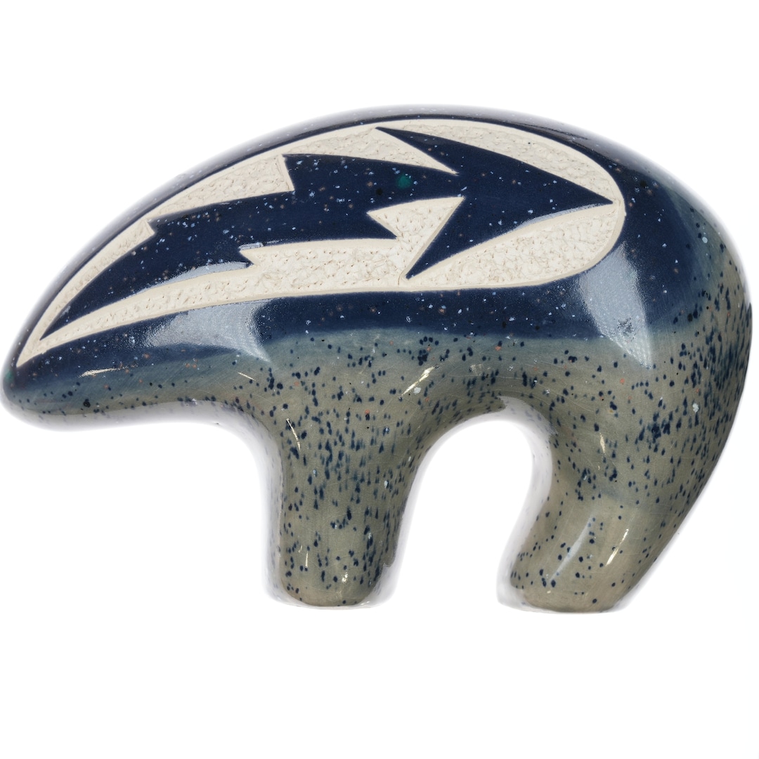 Keith Chino Acoma Pottery Bear Figure - Etsy