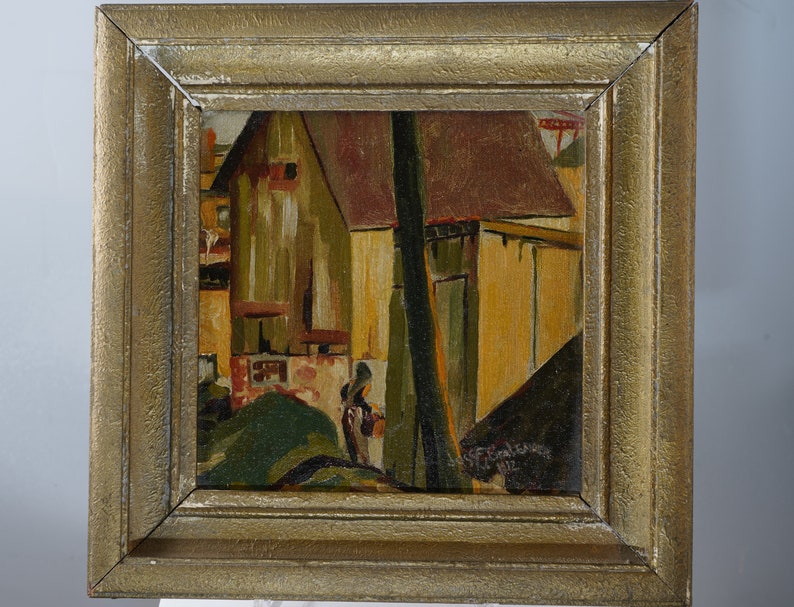 1912 Josef J Brabender Impressionism Oil on Board - Etsy