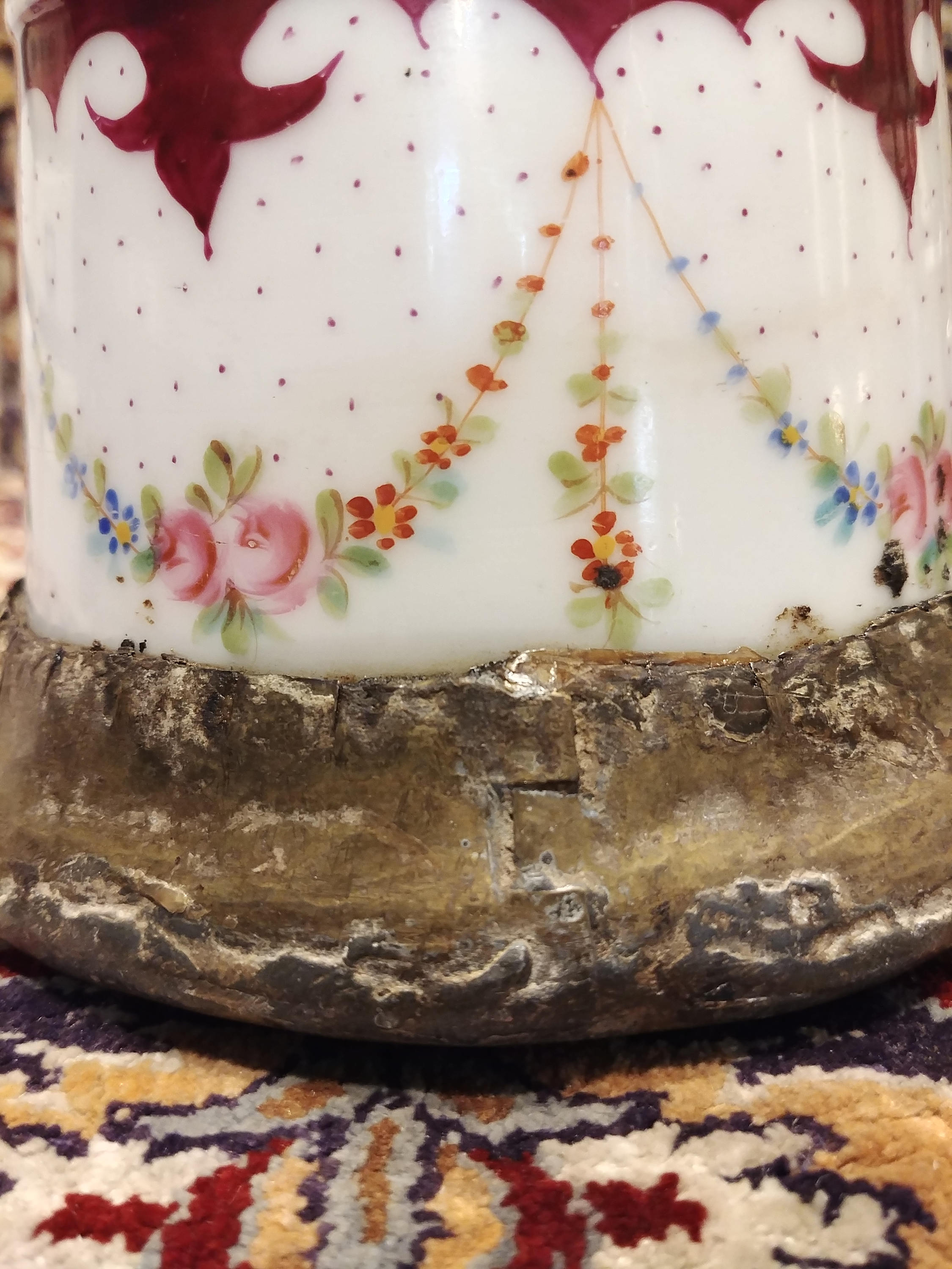 Antique Hookah Base Ornate Early 19th Century Hand Painted | Etsy