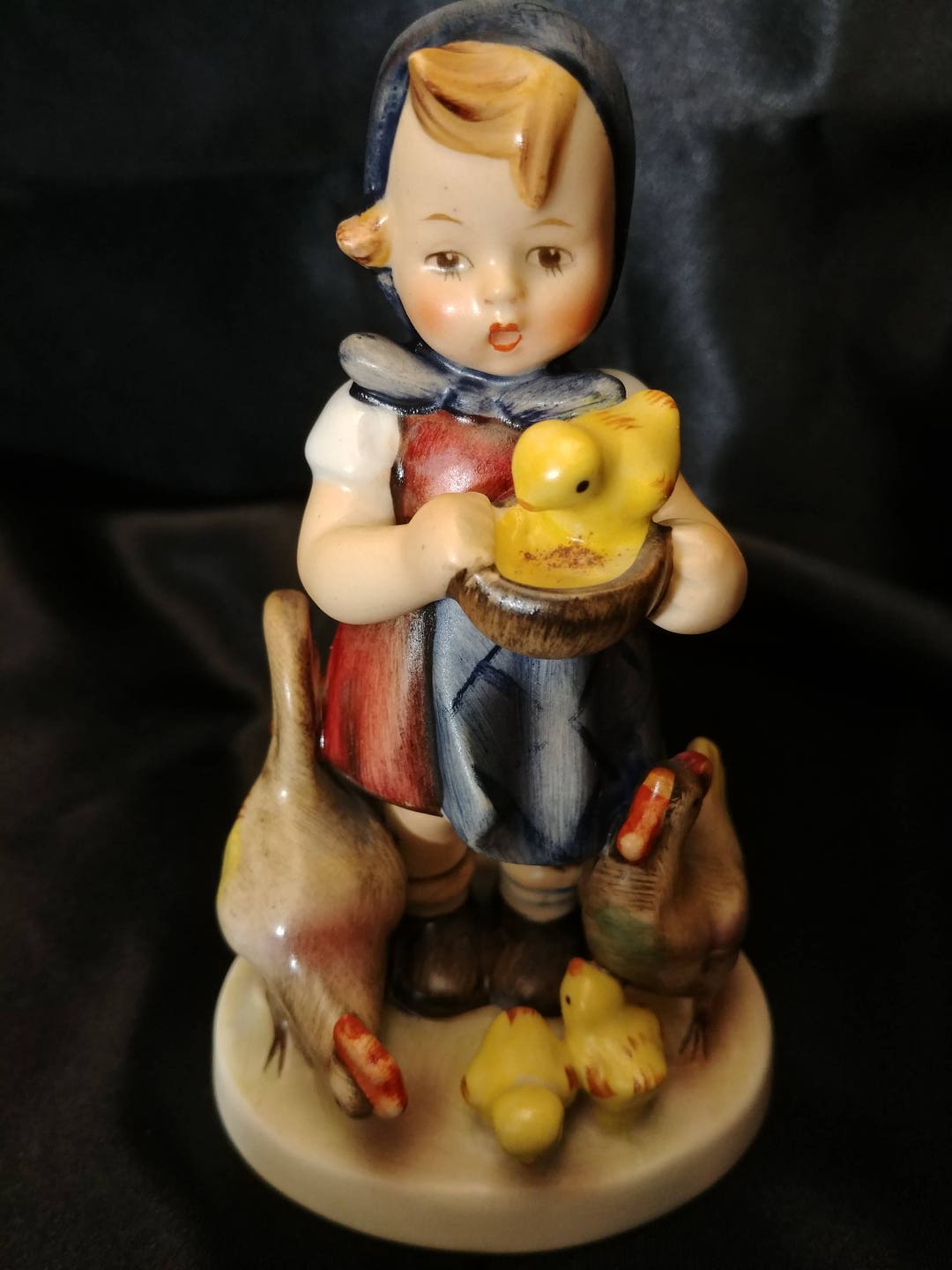 Original 1950's Hummel Full Bee 199/0 Feeding Time TMK2 Girl With ...