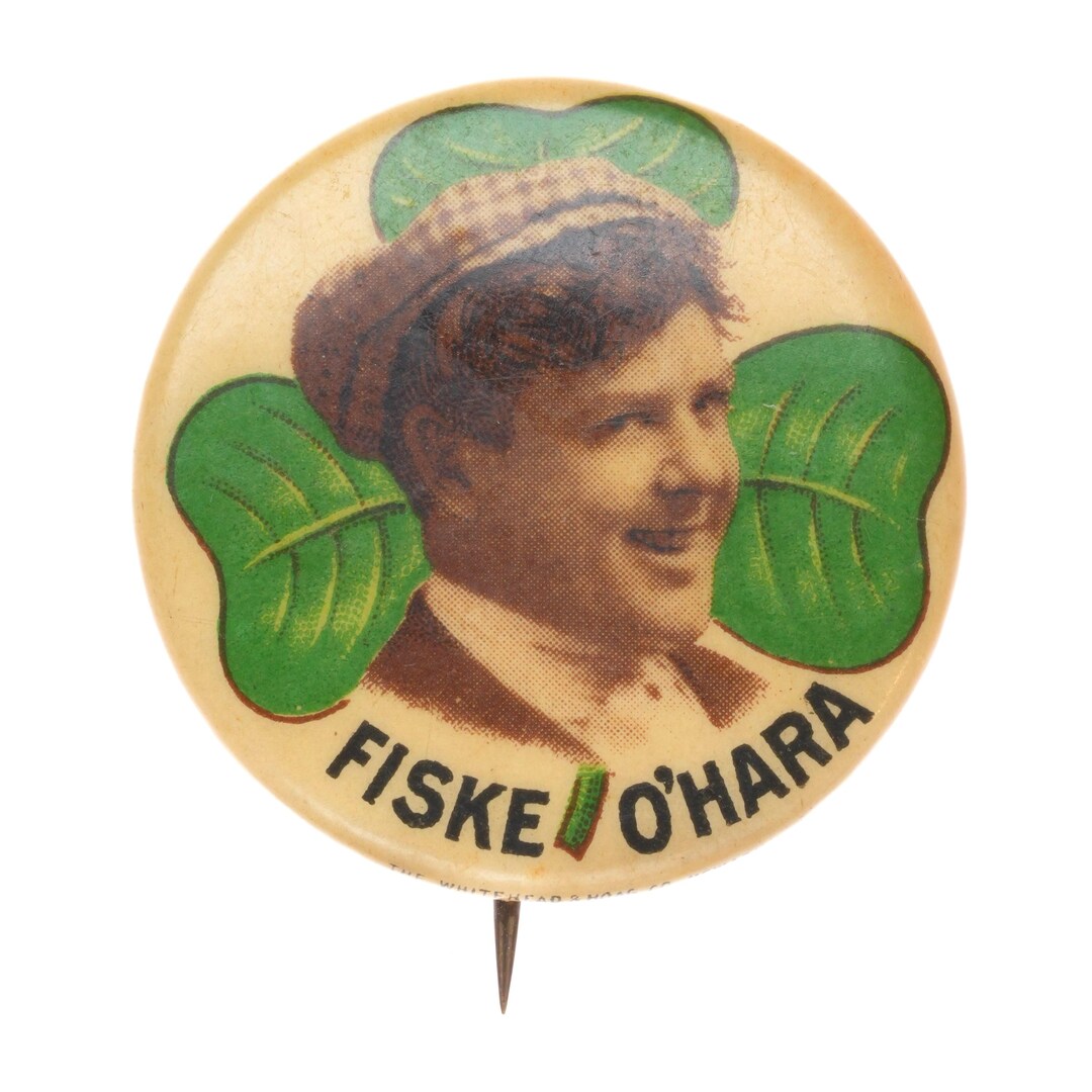 Antique Fiske O'hara Opera Singer/actor Pinback Button Clover - Etsy