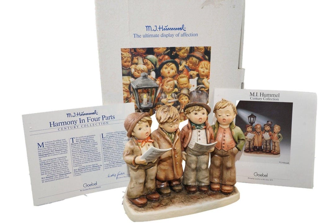 1989 Artist Signed Huge Hummel Harmony in Four Parts - Etsy