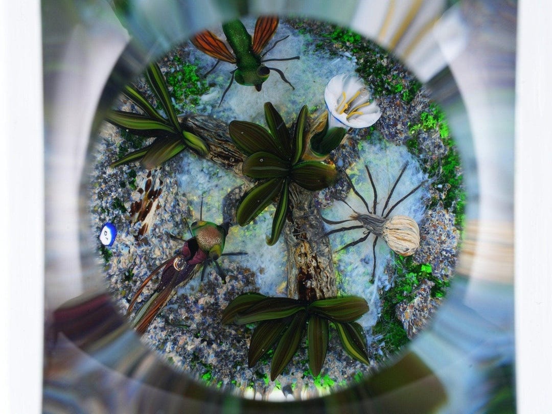 Adelmo (delmo) Tarsitano (1921-1990) Lampwork Insects and Flowers ...