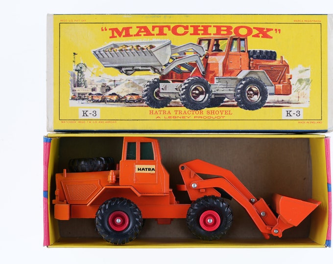 1960's Matchbox King Size K-3 Hatra Tractor Shovel in Box - Etsy