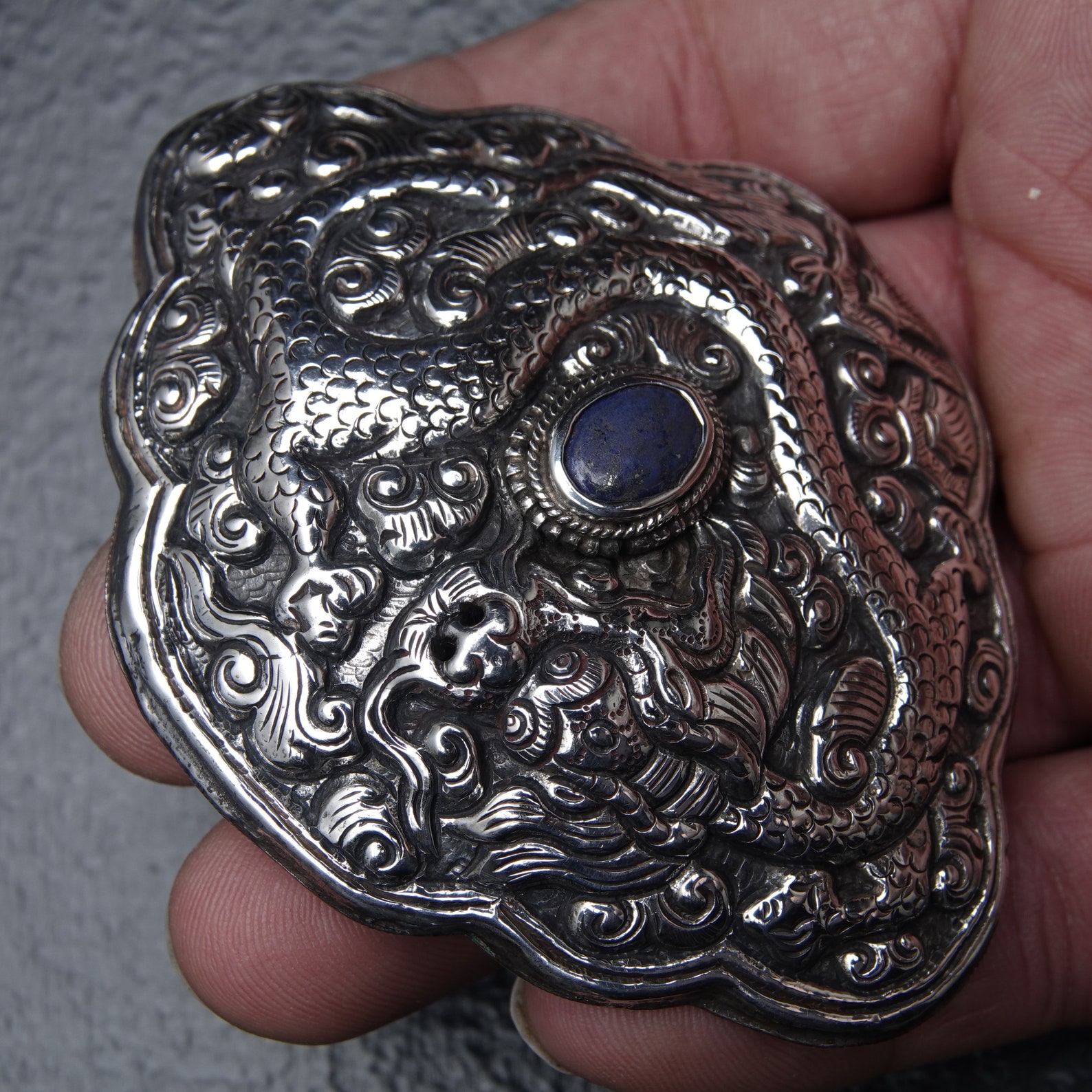 Antique Chinese Qing Dynasty Silver Dragon Belt Buckle later | Etsy