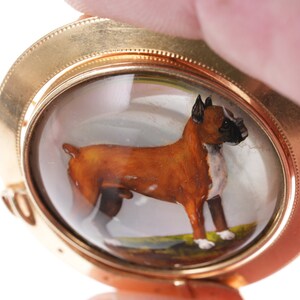 Large Antique 14k Gold Essex Crystal Boxer Dog Pin - Etsy