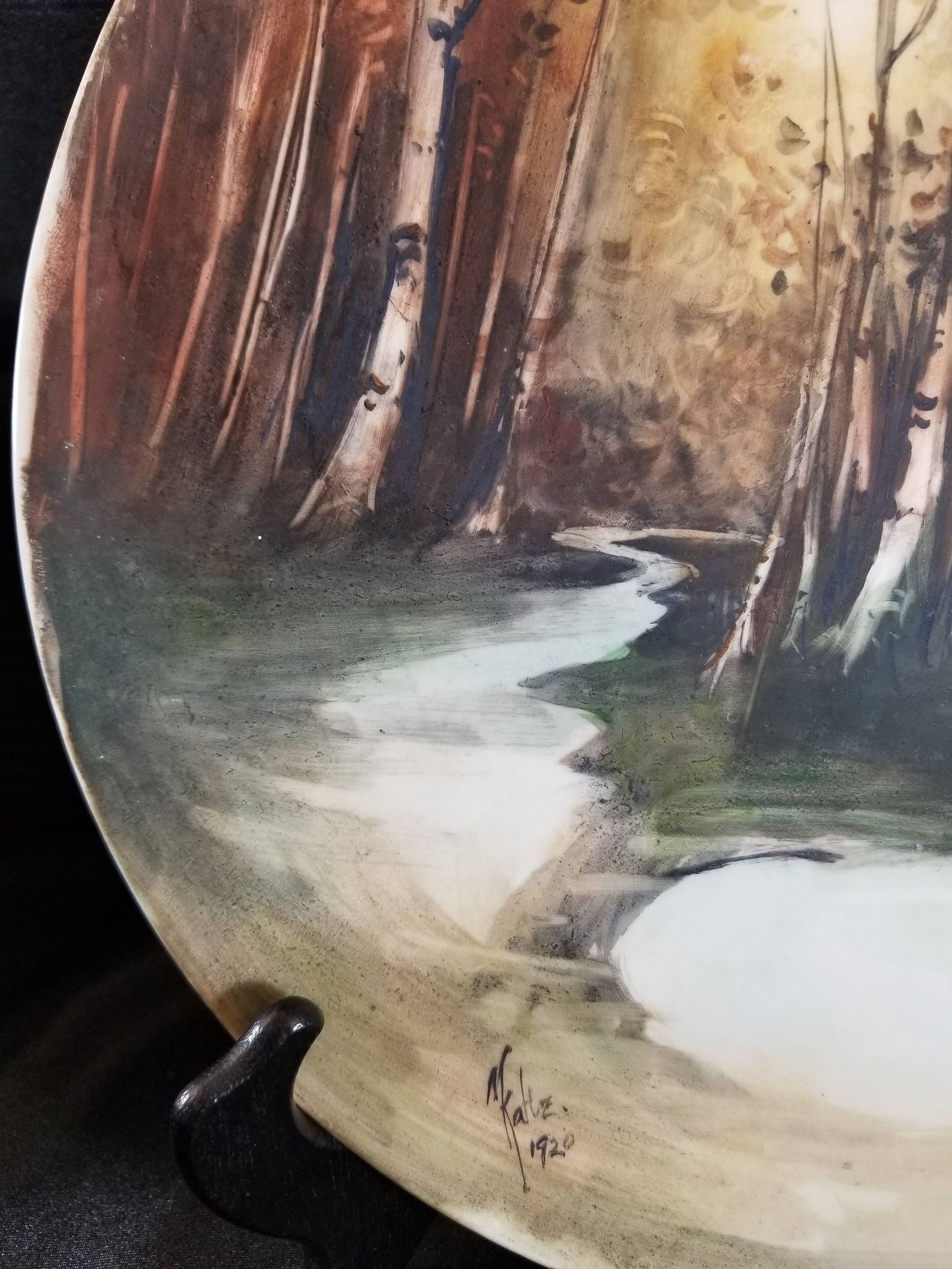 Limoges Porcelain Plaque Artist Signed and Dated 1920 - Etsy