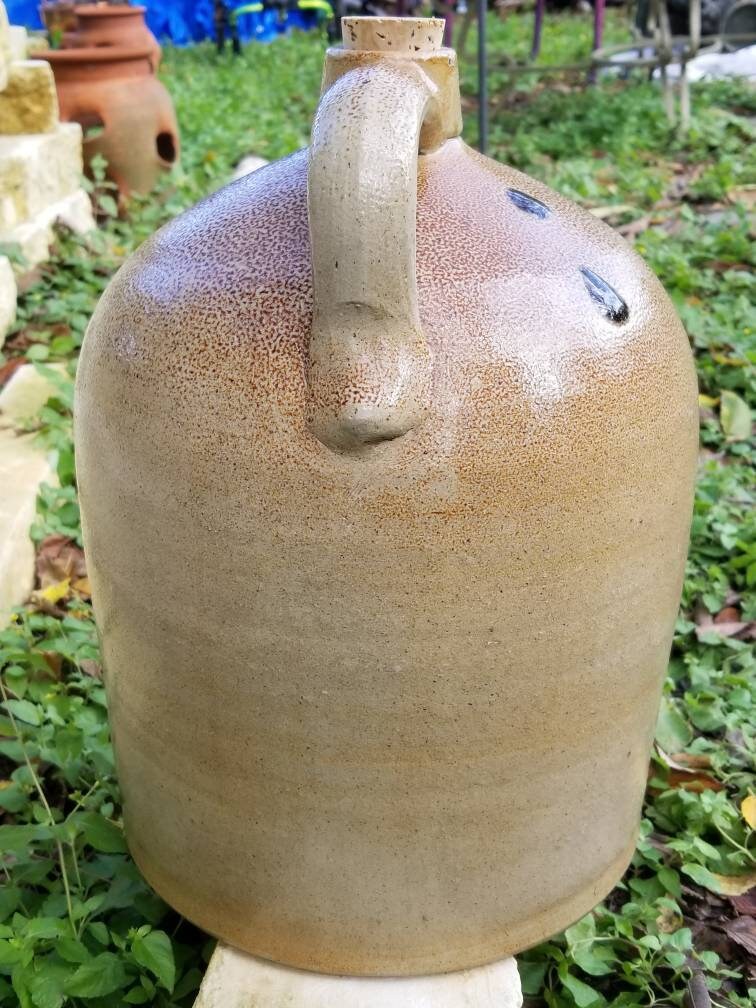 C.1894 Red Wing Stoneware Blue Decorated Salt Glazed Jug | Etsy