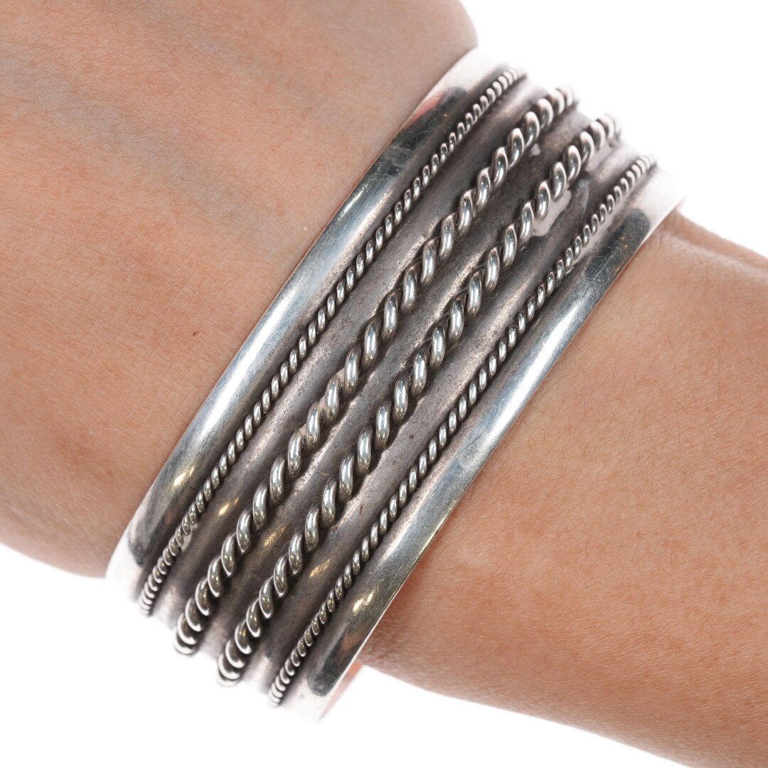 6.5 Navajo Sterling Vintage Twisted Wire Cuff Bracelet - Etsy
