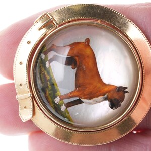 Large Antique 14k Gold Essex Crystal Boxer Dog Pin - Etsy