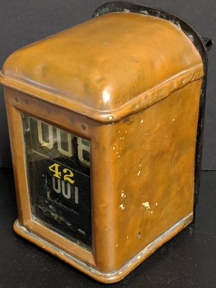 Antique Copper Trolley Meter Streetcar Pennsylvania | Etsy