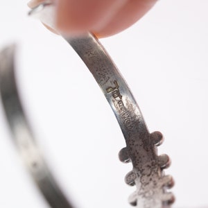 6 3/8 C1950's Bell Trading Post Snake Eye Turquoise Sterling Cuff ...