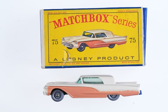 1960's Matchbox 75 Ford Thunderbird With Box - Etsy